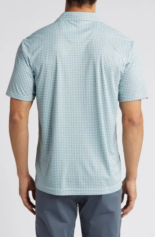 SWANNIES Tanner Geo Print Performance Golf Polo