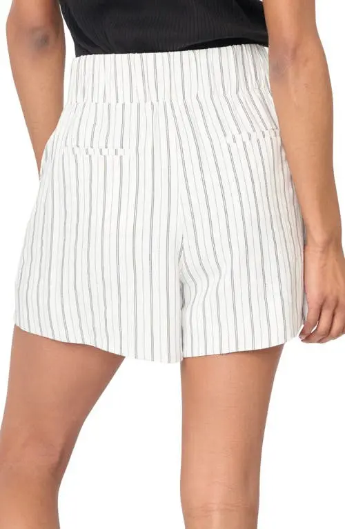 GIBSONLOOK Pinstriped Elastic Shorts