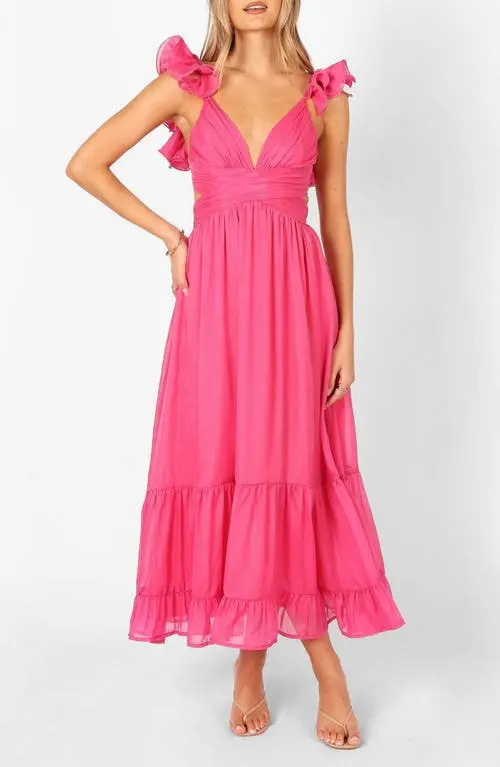 PETAL & PUP Bonito Ruffle Maxi Dress
