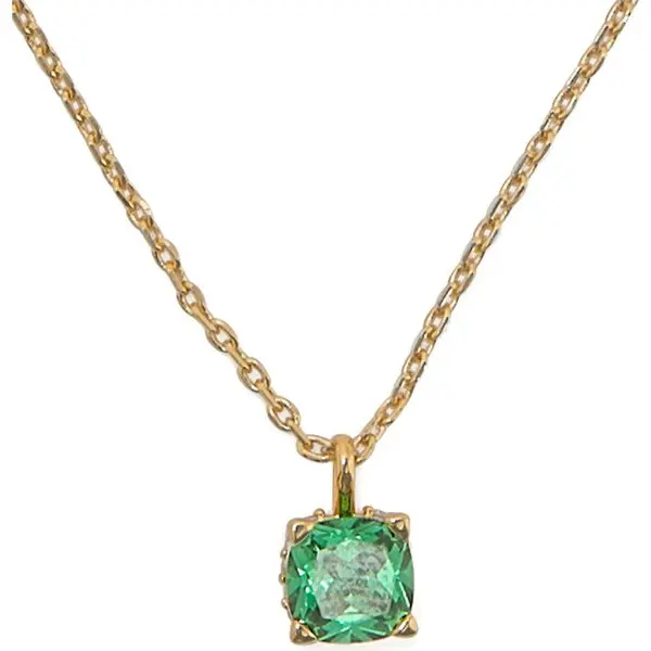 Kate Spade New York Cubic Zirconia Pendant Necklace - Green