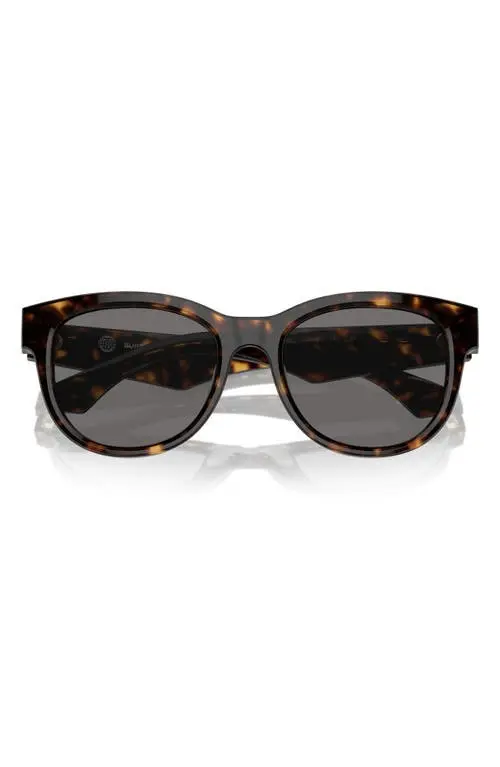 Burberry 54mm Round Phantos Sunglasses - Dk Havana