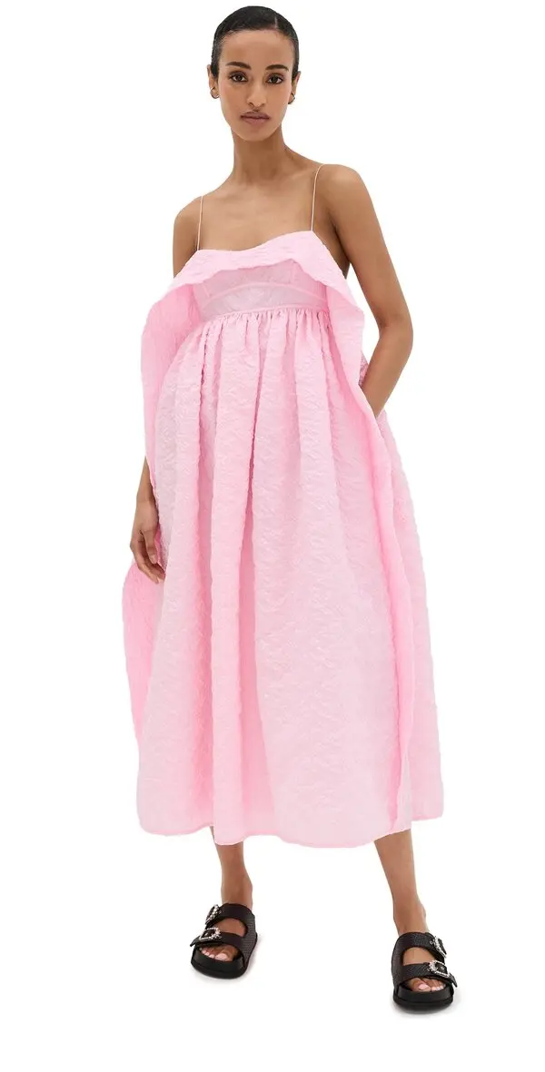 Cecilie Bahnsen Susa Dress In Pink - 70% Off | Editorialist