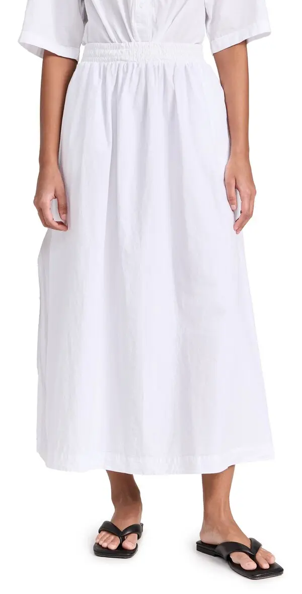 Stateside Fine Poplin Double Maxi Skirt