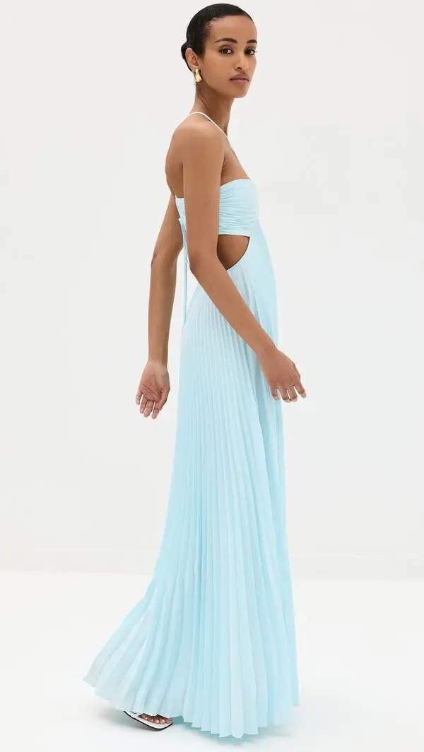 A.L.C. Moira Maxi Dress - Aqua - 60% Off