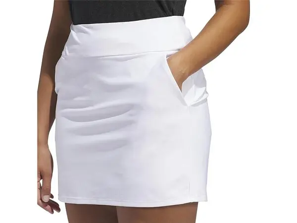 Adidas Ultimate365 Solid 14 Inch Golf Skort - White