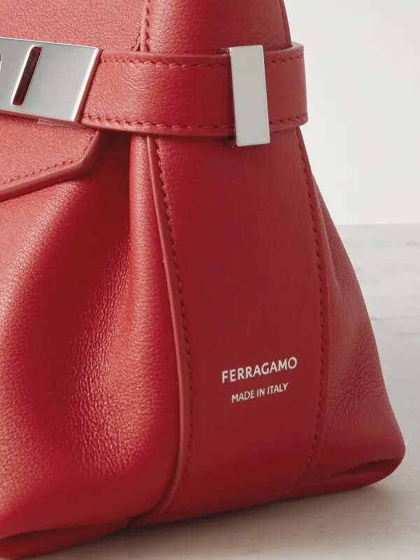 FERRAGAMO Hug Small Embellished Shoulder Bag