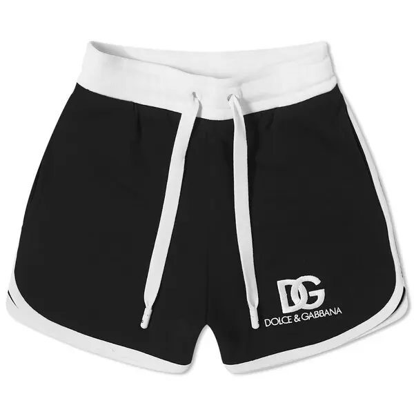Dolce & Gabbana Logo Sweat Shorts - Black