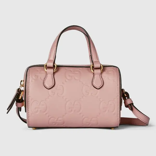 Gucci Gg Super Mini Top Handle Bag - Pink | Editorialist