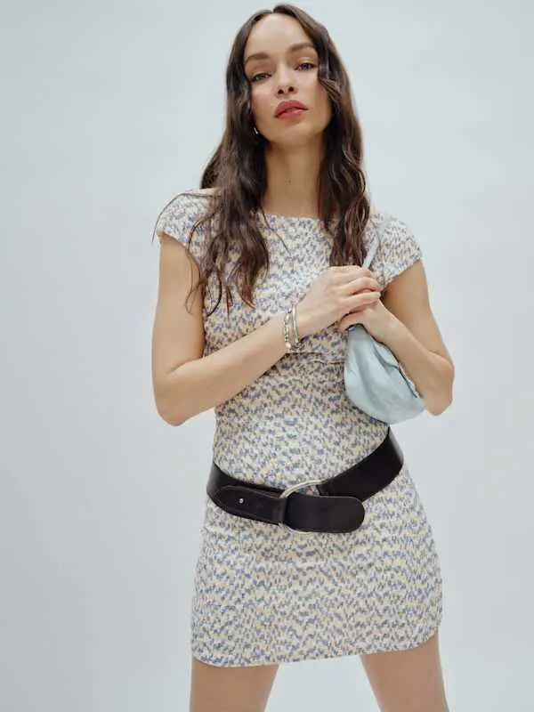 REFORMATION Soleil Knit Mini Dress - Multi