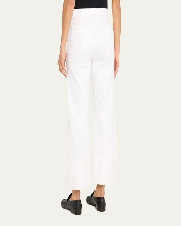 Cinq À Sept Cuffed Benji Cropped Flare Pants