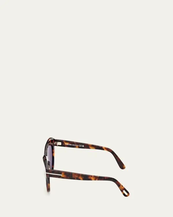 TOM FORD Toni Oval Sunglasses - Havana