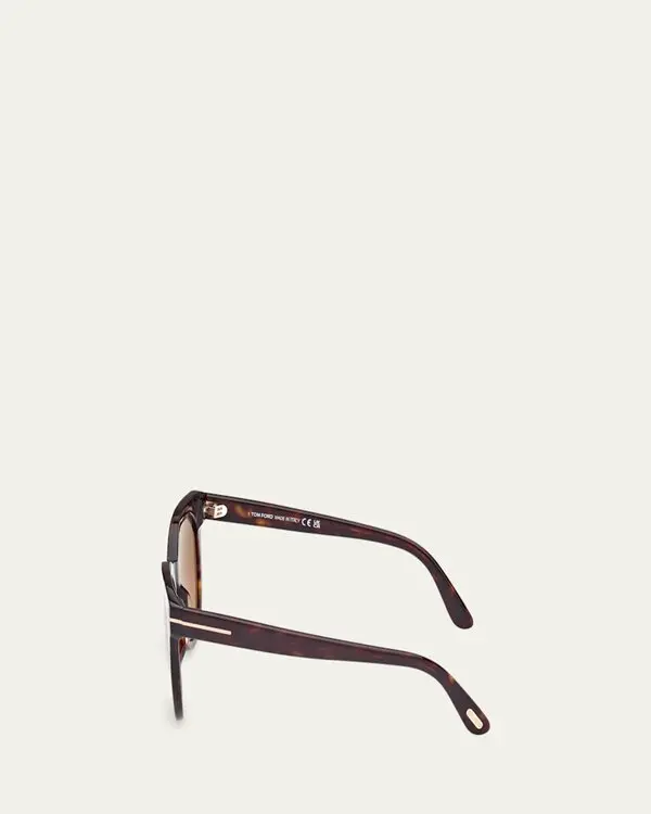 TOM FORD Butterfly Sunglasses - Dhav/brnpz