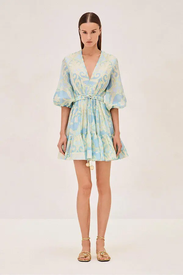 Alexis Capri Mini Dress - Blue | Editorialist