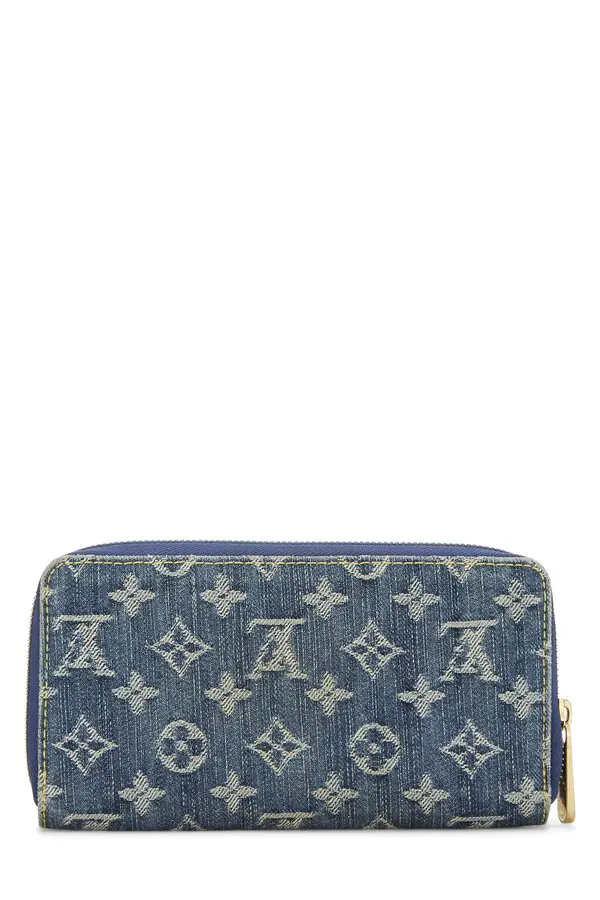 LOUIS VUITTON Monogram Denim Zippy Continental