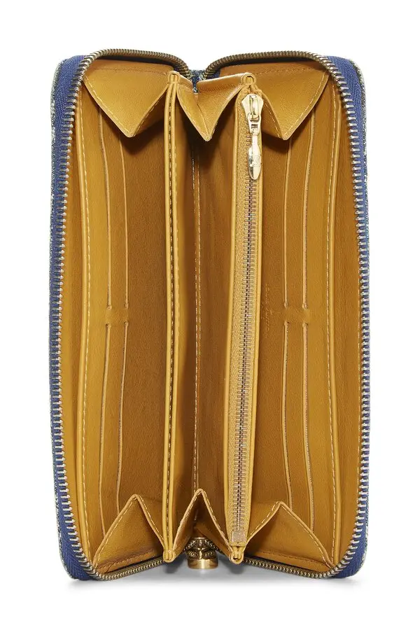 LOUIS VUITTON Monogram Denim Zippy Continental