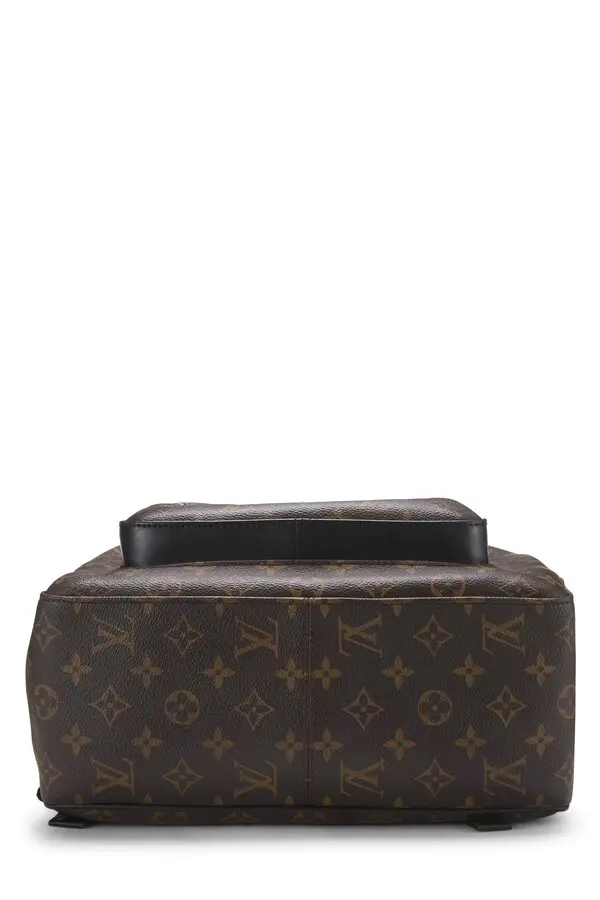 LOUIS VUITTON Monogram Canvas Macassar Josh Backpack - Black