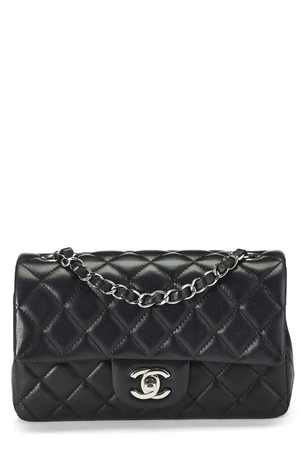 Chanel Quilted Lambskin Rectangular Flap