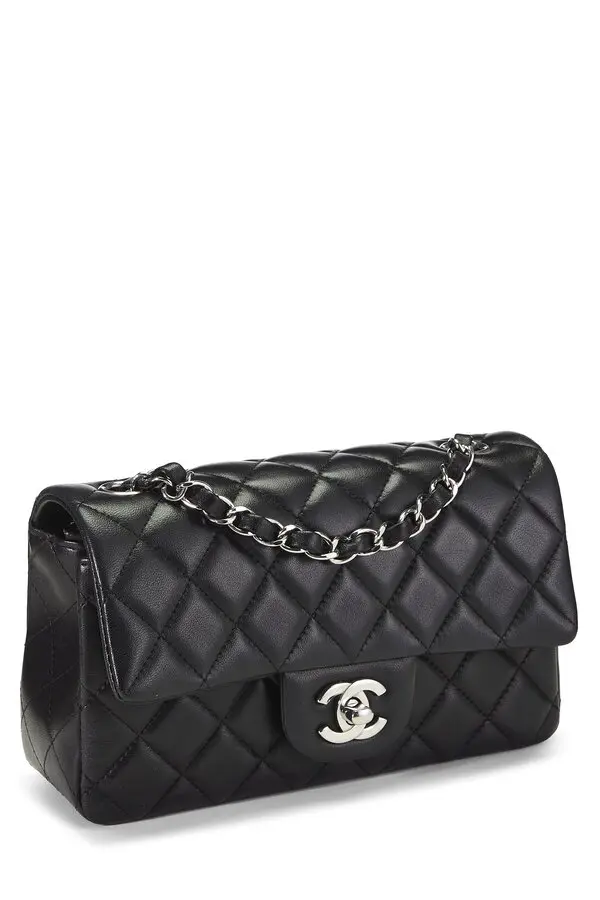 Chanel Quilted Lambskin Rectangular Flap