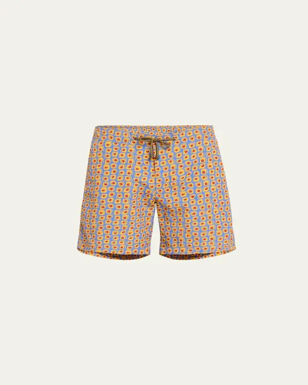 CHARVET X THORSUN Shagreen Swim Shorts - Blue