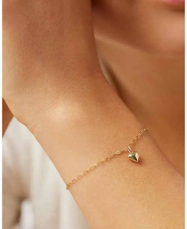 ANA LUISA 10k Heart Charm Bracelet