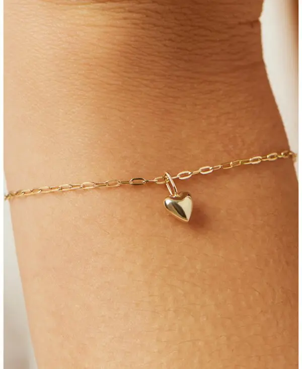 ANA LUISA 10k Heart Charm Bracelet