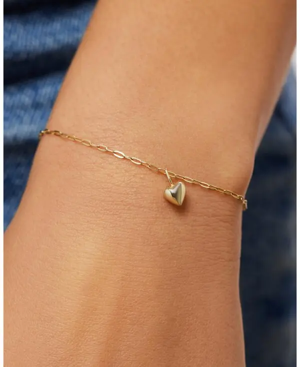 ANA LUISA 10k Heart Charm Bracelet