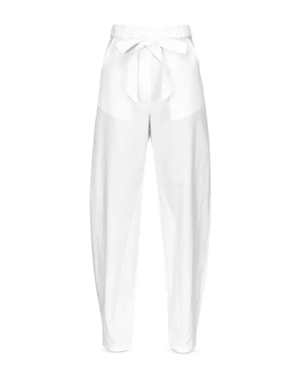 Pinko Barrel Leg Linen Trousers