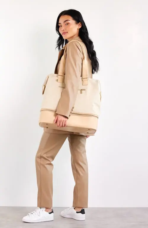 BEIS The Convertible Mini Weekend Travel Bag - Beige