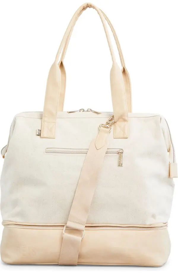 BEIS The Convertible Mini Weekend Travel Bag - Beige