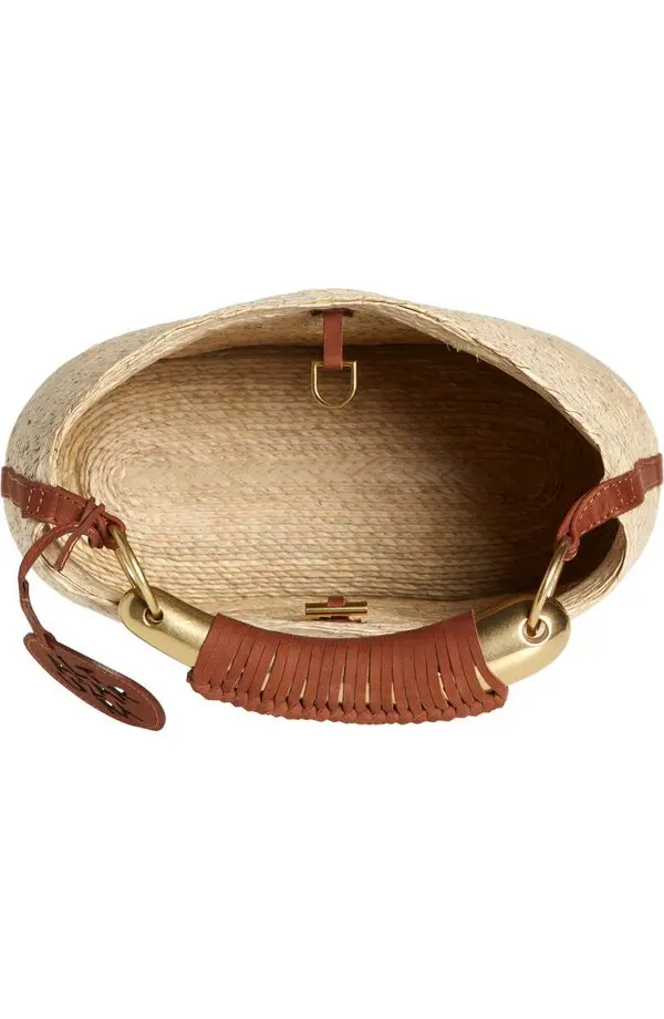 Altuzarra Watermill Straw Bucket Tote