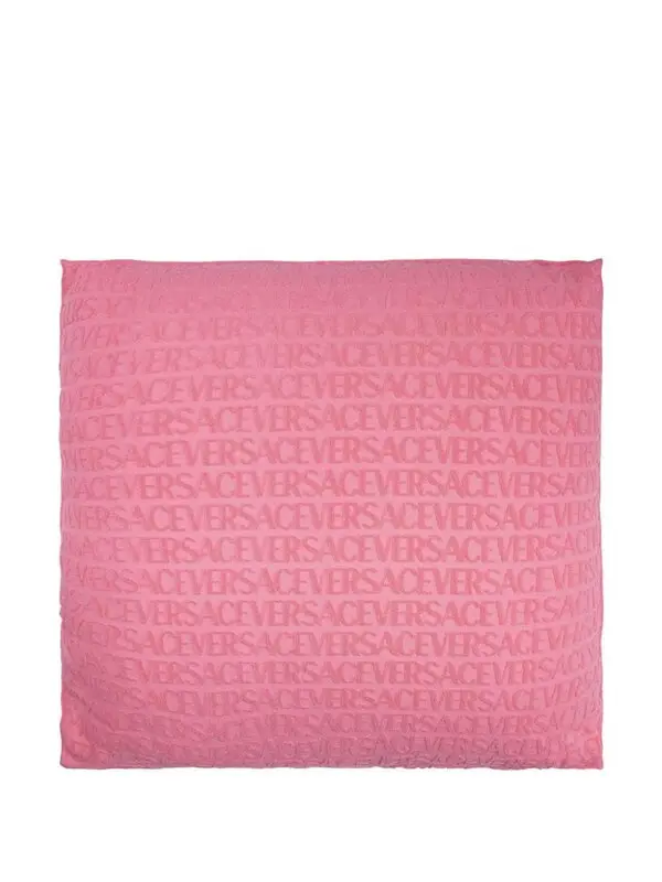 Versace La Vacanza Logo-embroidered Cushion