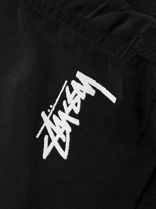 StÜssy Straight-leg Swim Shorts - Black