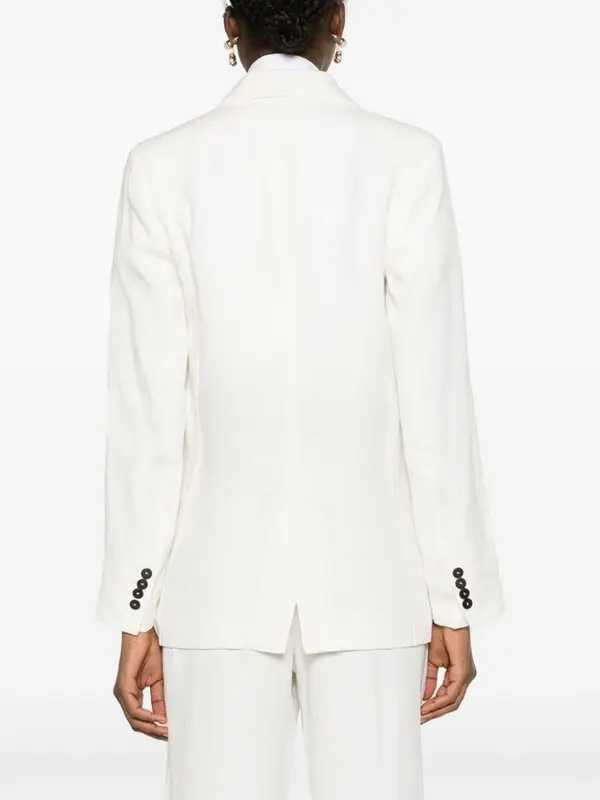 FORTE_FORTE Single-breasted Linen Blazer