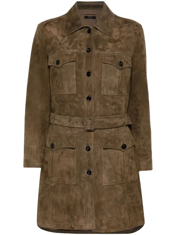 TOM FORD Suede Leather Coat