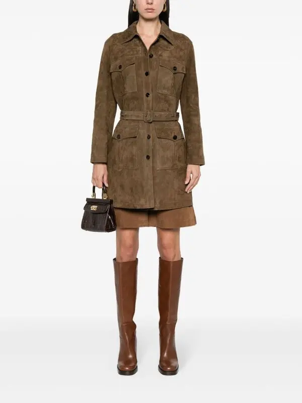 TOM FORD Suede Leather Coat