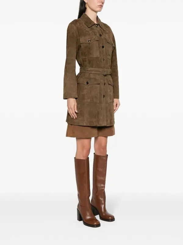 TOM FORD Suede Leather Coat