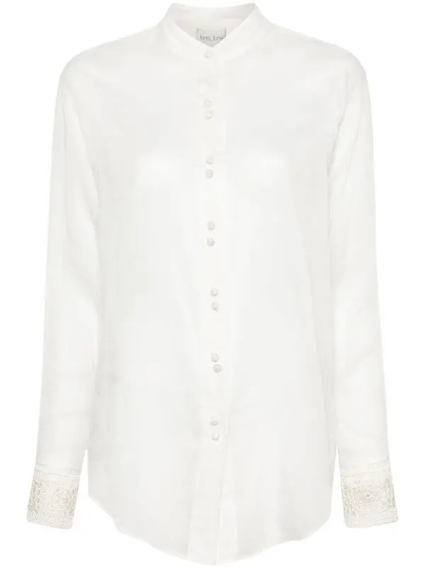 FORTE_FORTE Crochet-detail Shirt