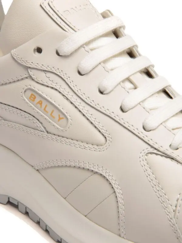 Bally Logo-print Panelled Sneakers - Neutrals