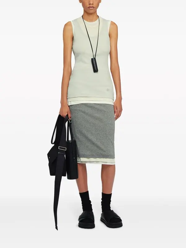 JIL SANDER Layered Tank Top - Grey