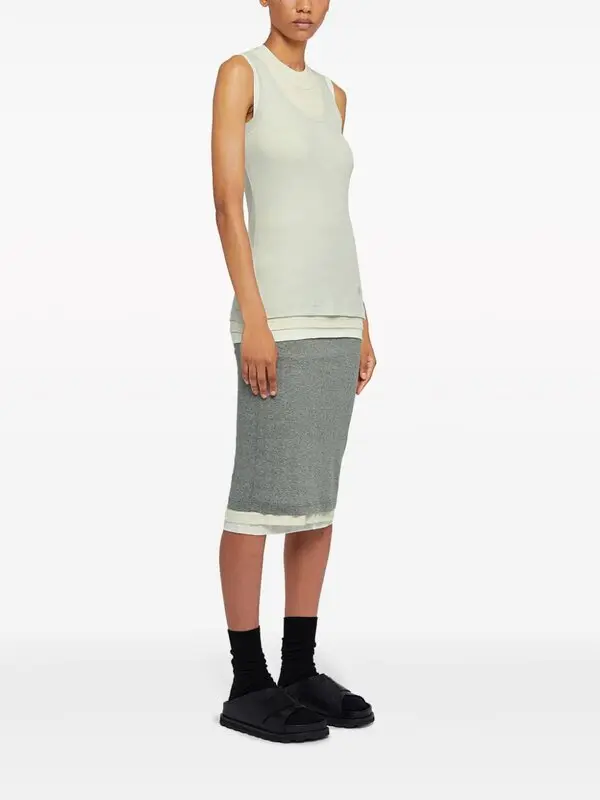 JIL SANDER Layered Tank Top - Grey