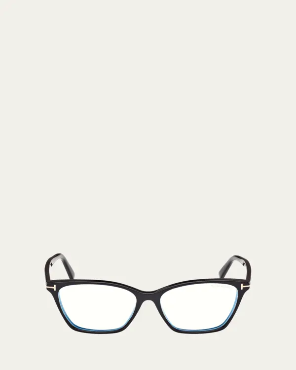 TOM FORD Blue Light Blocking Cat-eye Eyeglasses - Sblk