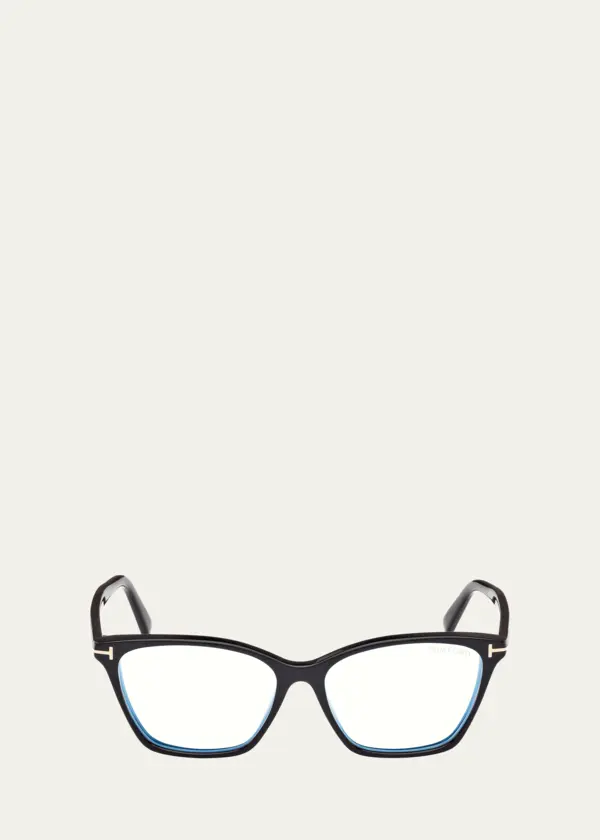 TOM FORD Blue Light Blocking Cat-eye Eyeglasses - Sblk