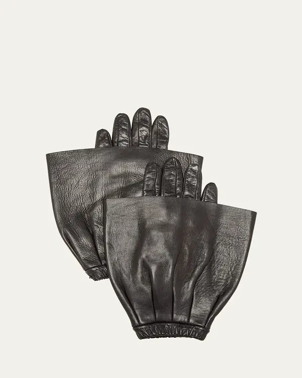 PAULA ROWAN Molly Leather Gloves - Black
