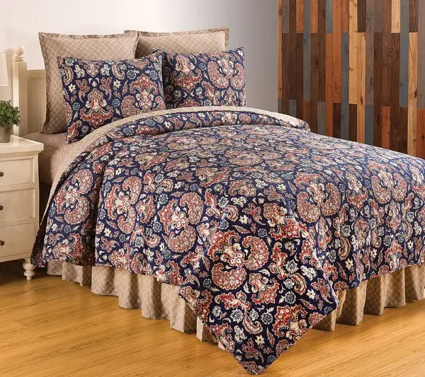 C&F HOME Rosamund Damask Full/queen Quilt Set - One-color