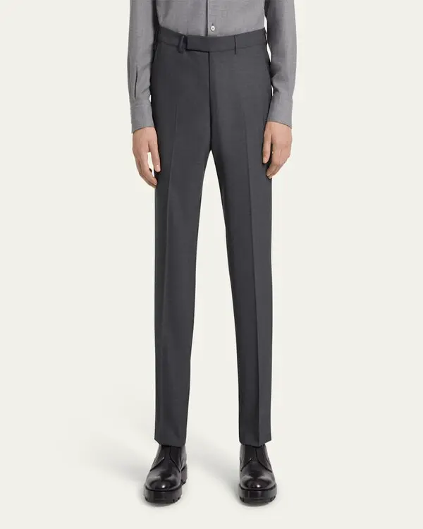 Zegna High Performance Flat-front Trousers