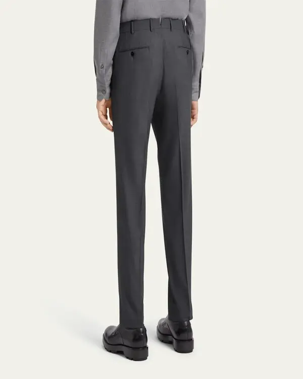 Zegna High Performance Flat-front Trousers