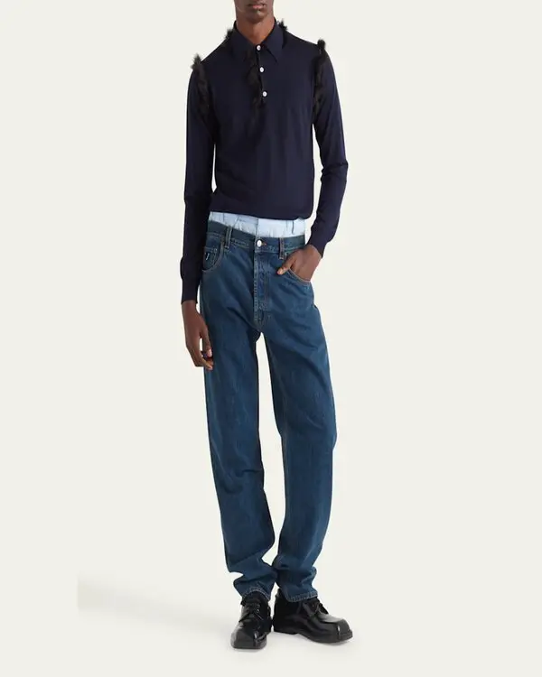 Prada Relaxed Fit Jeans - Bleu