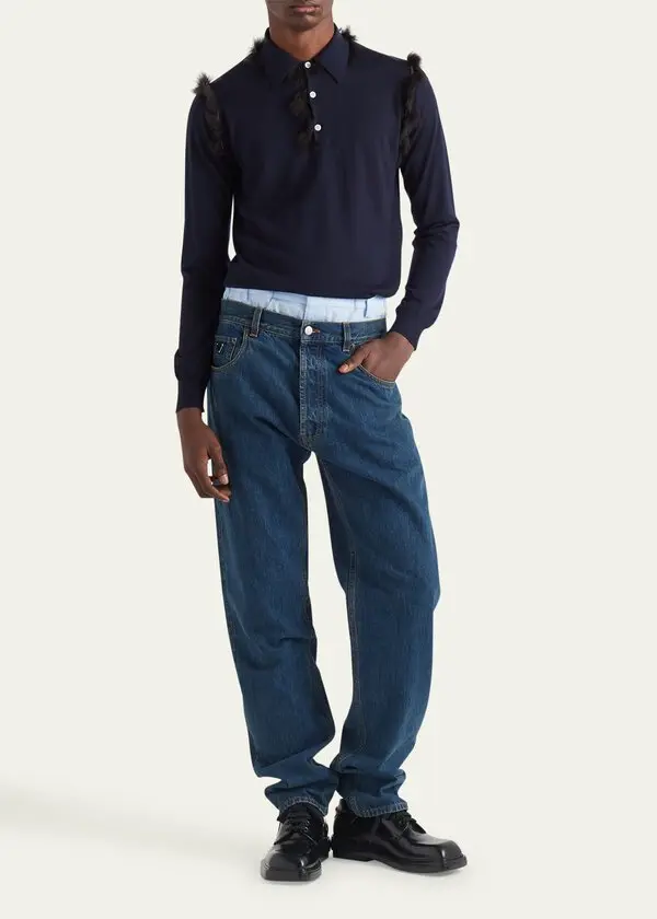 Prada Relaxed Fit Jeans - Bleu
