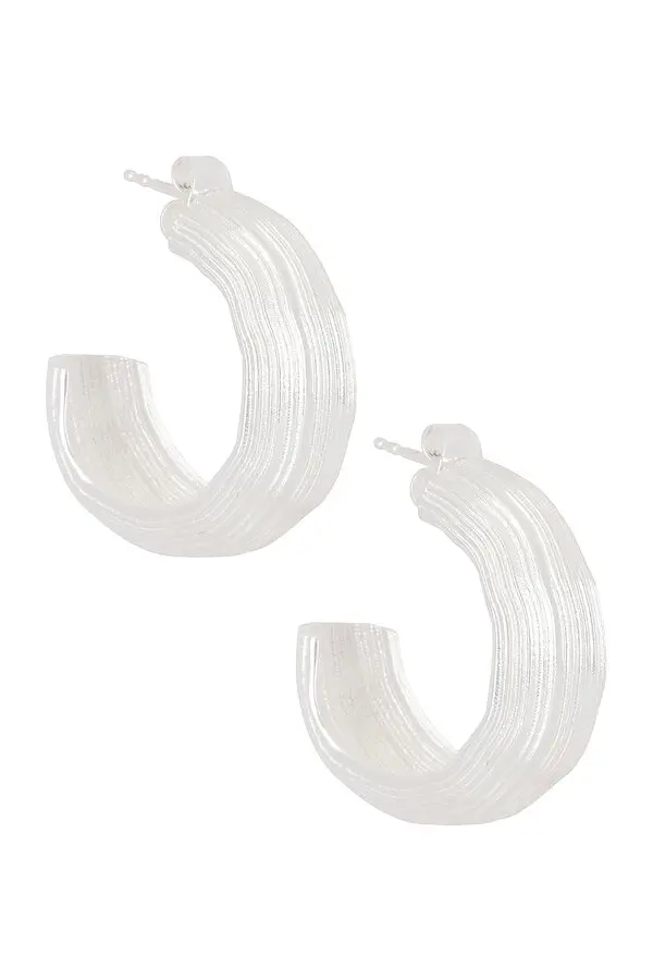 LOUIS ABEL Abluvio Mid Hoop Earrings - Sterling Silver
