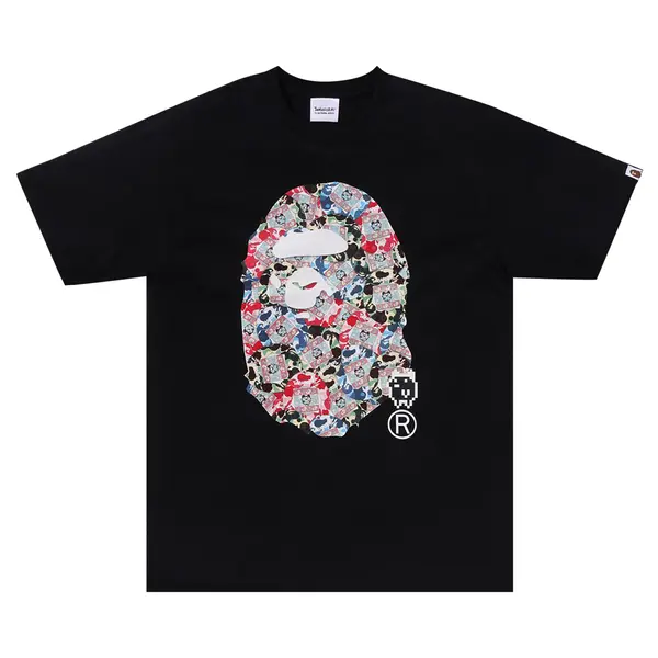 A BATHING APE X Tamagotchi Ape Head Tee - Black
